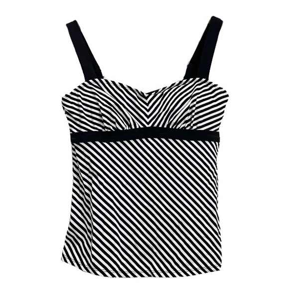 Athleta | Swim | Athleta Slash Stripe Tankini 36bc | Poshmark